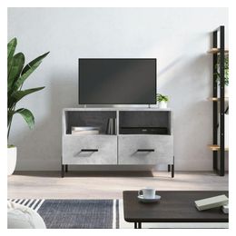 furnicato TV-Schrank Betongrau 80x36x50 cm Holzwerkstoff