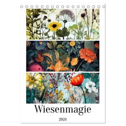Calvendo Wandkalender Wiesenmagie (Tischkalender 2024 DIN A5 hoch)