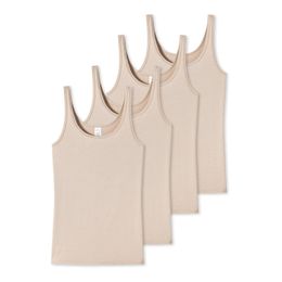 Schiesser Unterhemd 'Essentials' Damen Gr&ouml;&szlig;e 4XL beige