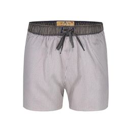 Luca David Pyjama-Shorts 'Olden Glory' Damen Gr&ouml;&szlig;e M braun / grau / wei&szlig; Winterkleid