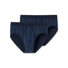 Schiesser Sportslip ' Original Classics ' Herren Gr&ouml;&szlig;e M blau / dunkelblau