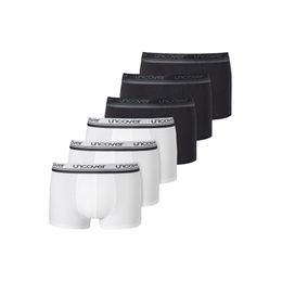 Schiesser Boxershorts 'Uncover' Herren Größe XXL schwarz / weiß