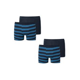 Schiesser Boxer 95/5 Organic Jungen Gr&ouml;&szlig;e 176 nachtblau / neonblau