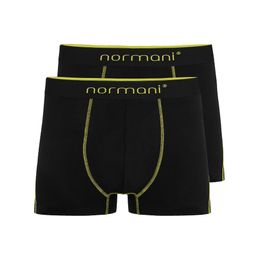 Normani Boxershorts ' Stanley ' Herren Gr&ouml;&szlig;e S gelb / schwarz