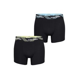 Happy Shorts Retro Pants ' Solids ' Herren Gr&ouml;&szlig;e S schwarz