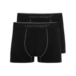 Normani Boxershorts 'Stanley' Herren Gr&ouml;&szlig;e M grau / schwarz