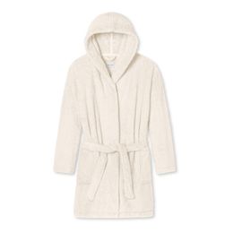 Schiesser Bademantel ' Teddy Fleece ' Damen Gr&ouml;&szlig;e S offwhite