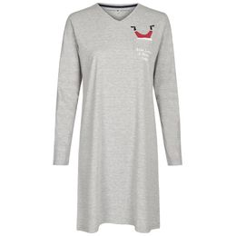 Happy Shorts Nightgown ' X-Mas ' female Grey size L