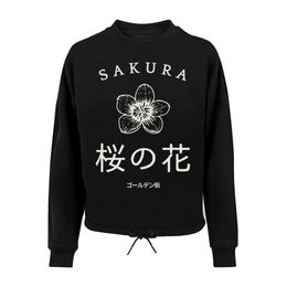 F4NT4STIC Sweatshirt 'Golden Gai' Damen Gr&ouml;&szlig;e XL schwarz / wei&szlig;