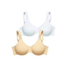 Petite Fleur Minimizer-BH (2 Stück) Damen Größe 85 beige / weiß