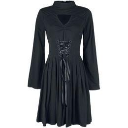 Poizen Industries Stranger Dress Mittellanges Kleid schwarz in L