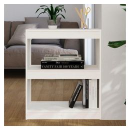 furnicato Bücherregal Bücherregal/Raumteiler Weiß 60x30x71