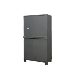 acerto® Räucherofen Räucherofen Räucherkammer Räucherschrank Smoker Grau 100x180x50 cm