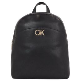 Calvin Klein Cityrucksack RE-LOCK DOMED BACKPACK, schwarz