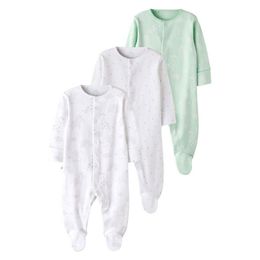 next Schlafoverall 3er-Pack Essential Baby-Schlafanzüge aus Baumwolle (3-tlg)
