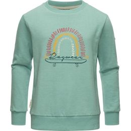 Ragwear Sweater Evka Print Organic stylisches Mädchen Sweatshirt mit coolem Print, blau