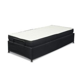 BedBox Gästebett GB150 90 x 200 cm Gitterrahmen Bonellfederkern Matratze, mit Bettüberzug, Staubhusse