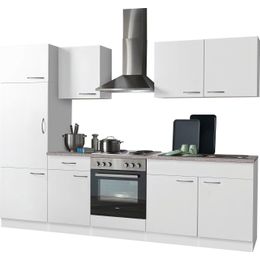 Wiho-Küchen wiho Küchen Küchenzeile Kiel, mit E-Geräten, Breite 270 cm, beige|weiß