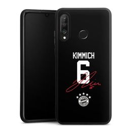 DeinDesign Handyhülle FC Bayern München FCB Kimmich Kimmich 6, Huawei P30 Lite Premium Silikon Hülle Premium Case Handy Schutzhülle, schwarz