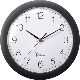 OTTO Wanduhr MXP3601B Funk Wanduhr 300 mm x 56 mm Schwarz