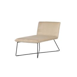 ebuy24 Sofa X-lounge Sofa Daybed velour beige., 1 Teile