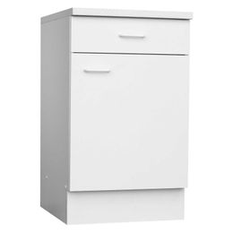 OTTO Unterschrank TOP, B 60 cm x H 85 cm, Weiß, 1 Tür, 1 Schublade