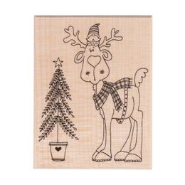 OTTO Stempel Wichtel im Glück, 6,5 cm x 8 cm, beige
