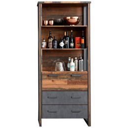 OTTO Regal PRIME, B 89 x H 212 cm, Old Wood Dekor, braun|grau