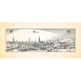 OTTO Kunstdruck Rotweyl Rottweil Neckar Schwaben Königshof Rotuvilla Hochturm Merian 0, (1 St)