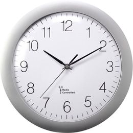 OTTO Wanduhr MXP3601S Funk Wanduhr 300 mm x 56 mm Silber