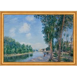 OTTO Kunstdruck Saint-Mammes. June Sunshine Alfred Sisley Frankreich Bäume B A3 00424, (1 St)