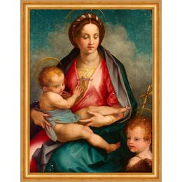 OTTO Kunstdruck Madonna and Child with St John Andrea del Sarto Maria Christus B A3 00, (1 St)