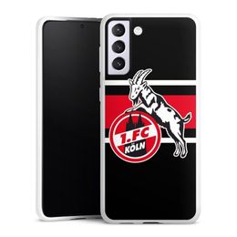 DeinDesign Handyhülle 1. FC Köln Offizielles Lizenzprodukt Colour Stripes 1.FC, Samsung Galaxy S21+ 5G Silikon Hülle Bumper Case Handy Schutzhülle