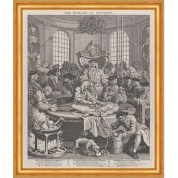 OTTO Kunstdruck The Fourth Stage of Cruelty: The Reward of Cruelty Hogarth B A3 03513, (1 St)