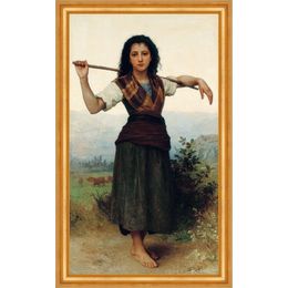 OTTO Kunstdruck The Little Shepherdess William Adolphe Bouguereau Schafhirtin B A3 034, (1 St)