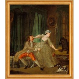 OTTO Kunstdruck Before William Hogarth Streit Paar Hund Festhalten Zimmer B A3 03506, (1 St)