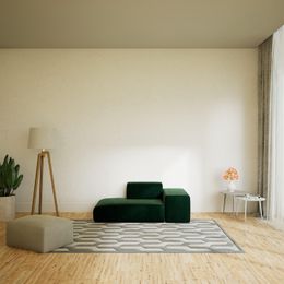 MYCS Sofa Samt Tannengrün - Moderne Designer-Couch: Hochwertige Qualität, einzigartiges Design - 182 x 72 x 107 cm, Komplett anpassbar