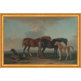 OTTO Kunstdruck Mares and Foals, facing right Sawrey Gilpin Stute Fohlen Tier B A3 000, (1 St)