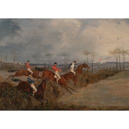 OTTO Kunstdruck Scenes From a Steeplechase Another Hedge Alken Hindernisreiten Reiter, (1 St)
