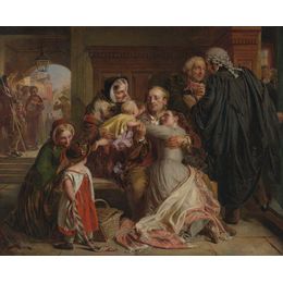 OTTO Kunstdruck Not Guilty Abraham Pether Familie Gericht Freude Justiz Kinder Vater B, (1 St)