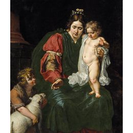 OTTO Kunstdruck The Virgin and Child with the infant St John van Nuyssen Maria Jesus B, (1 St)