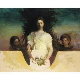 OTTO Kunstdruck My Children Abbott Handerson Thayer Mutter Kinder Mauer Mädchen Junge, (1 St)