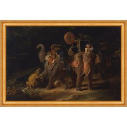 OTTO Kunstdruck Tiger Hunting in the East Indies Thomas Daniell Tiger Indien B A3 0013, (1 St)