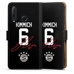 DeinDesign Handyhülle FC Bayern München FCB Kimmich Kimmich 6, Huawei Honor 20 Lite Hülle Handy Flip Case Wallet Cover, schwarz