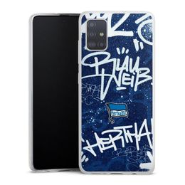 DeinDesign Handyhülle Hertha BSC Graffiti Offizielles Lizenzprodukt Street Graffiti, Samsung Galaxy A51 Slim Case Silikon Hülle Ultra Dünn Schutzhülle