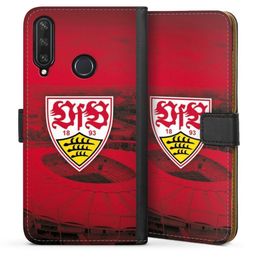 DeinDesign Handyhülle VfB Stuttgart Stadion Offizielles Lizenzprodukt VfB Stadion Rot, Huawei Y6p Hülle Handy Flip Case Wallet Cover Handytasche Leder