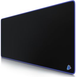 Titanwolf Gaming Mauspad XXL Speed Mousepad 900 x 400 x 3 mm, große Tischunterlage, rutschfest, abwaschbar, Geschwindigkeit & Präzision, Kopf blau