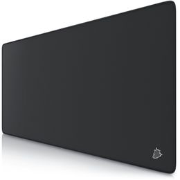 Titanwolf Gaming Mauspad XXL Speed Mousepad 900 x 400 x 3 mm, große Tischunterlage, rutschfest, abwaschbar, Geschwindigkeit & Präzision, kleines Logo