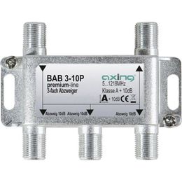 Axing BAB 3-10P Kabel-TV Abzweiger 3-fach 5 - 1218 MHz TV-Kabel