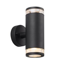 Nordlux Außen-Wandleuchte Birk schwarz max. 2x28W GU10, ohne Leuchtmittel